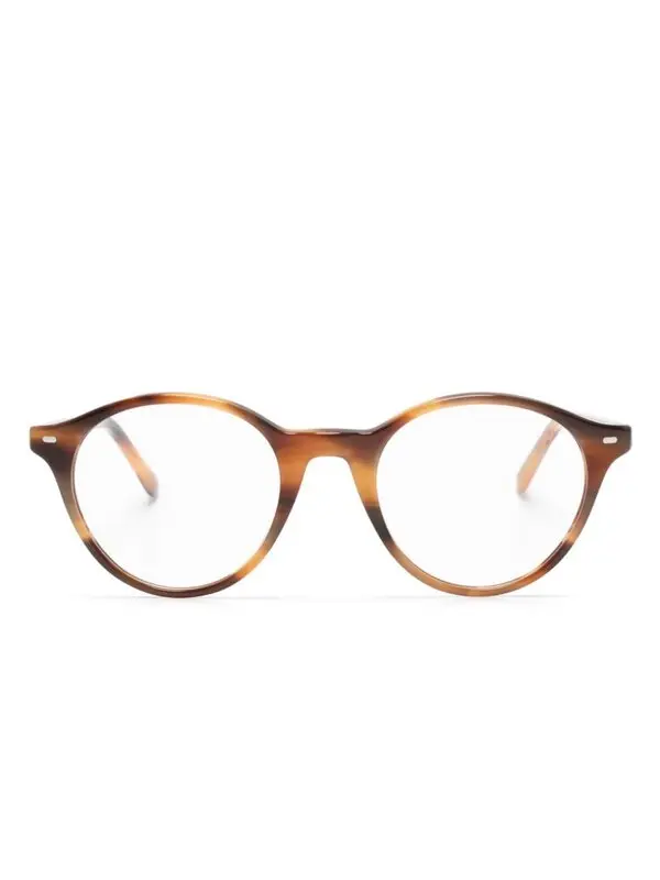 Ray-ban Bernard Round-frame Glasses - Brown