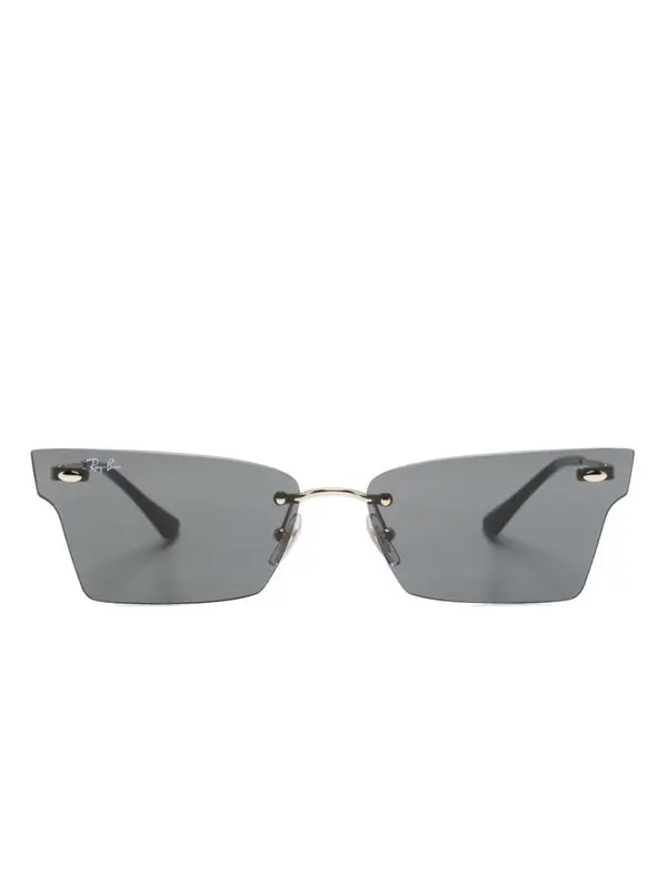Ray-ban Rimless Rectangle Sunglasses - Gold