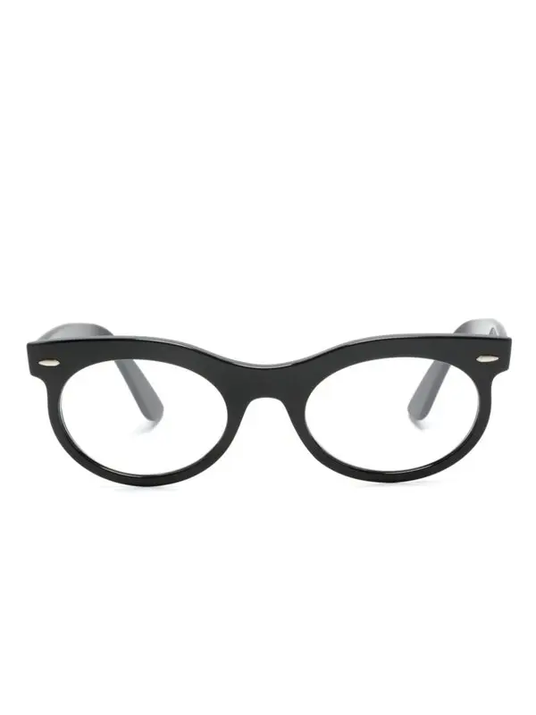 Ray-ban Oval Frame Glasses - Black