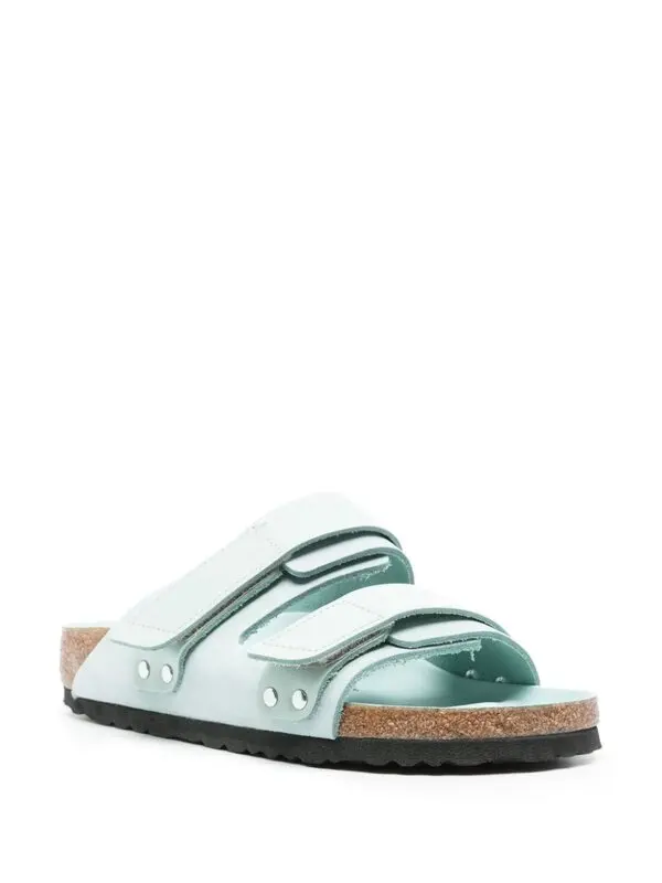 BIRKENSTOCK Uji Leather Sandals - Blue