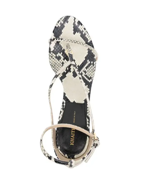 Khaite Marion 75mm Sandals - Neutrals