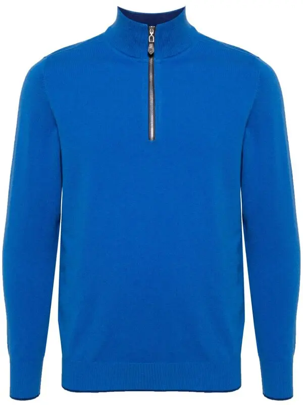 N.peal Carnaby Organic Cashmere Sweatshirt - Blue