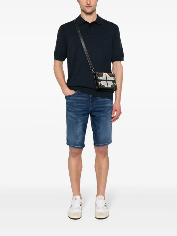BOSS Fine-knit Polo Shirt