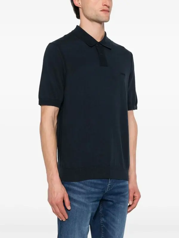 BOSS Fine-knit Polo Shirt