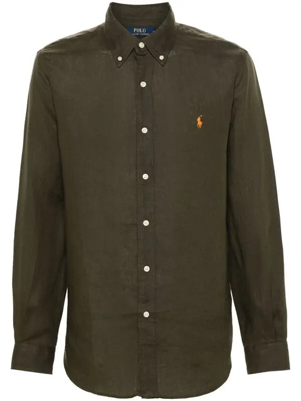 Polo Ralph Lauren Polo-pony Linen Shirt - Green