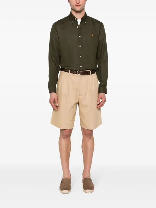 Polo Ralph Lauren Polo-pony Linen Shirt - Green