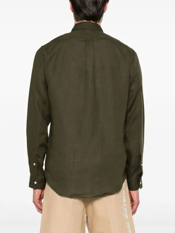 Polo Ralph Lauren Polo-pony Linen Shirt - Green