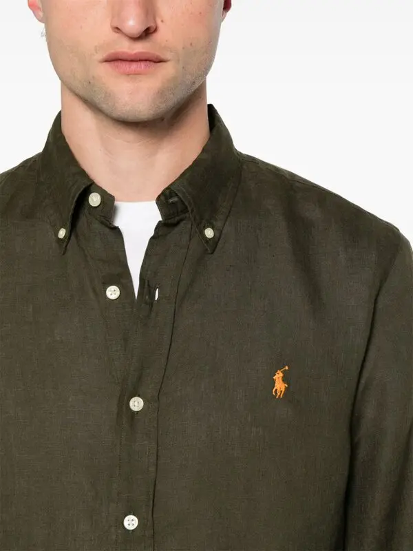 Polo Ralph Lauren Polo-pony Linen Shirt - Green