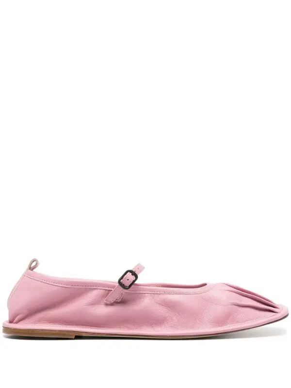 Hereu Dansa Leather Ballerina Flats - Pink