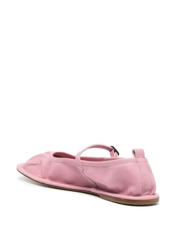 Hereu Dansa Leather Ballerina Flats - Pink