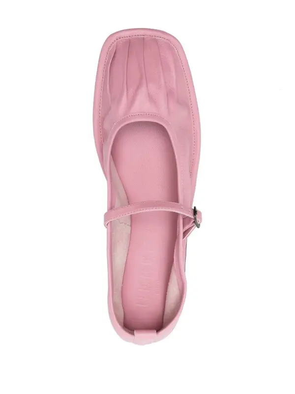 Hereu Dansa Leather Ballerina Flats - Pink