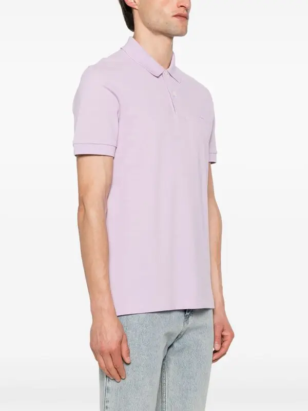 BOSS Embroidered-logo Polo Shirt - Purple