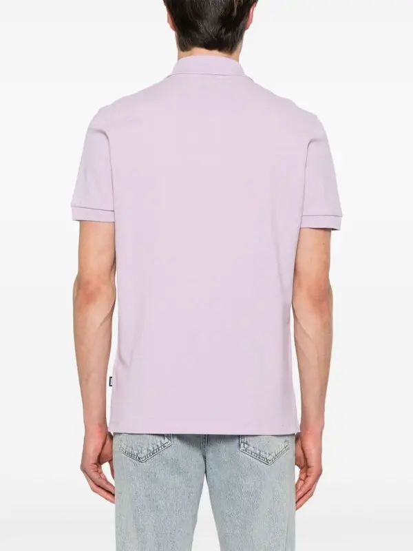 BOSS Embroidered-logo Polo Shirt - Purple