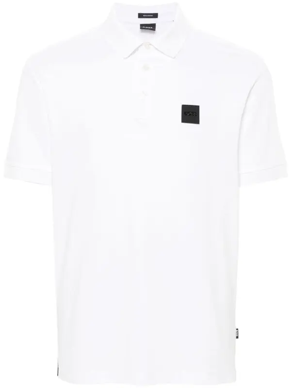 BOSS Appliqué-logo Polo Shirt - White