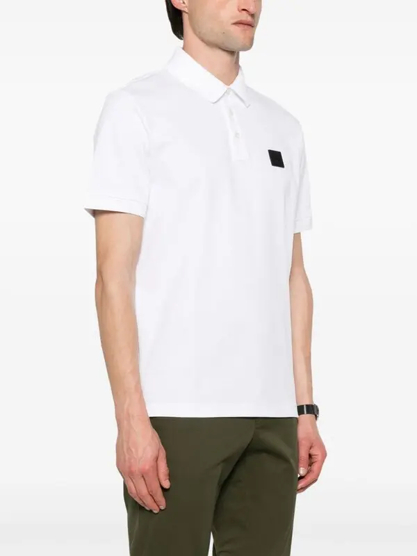 BOSS Appliqué-logo Polo Shirt - White