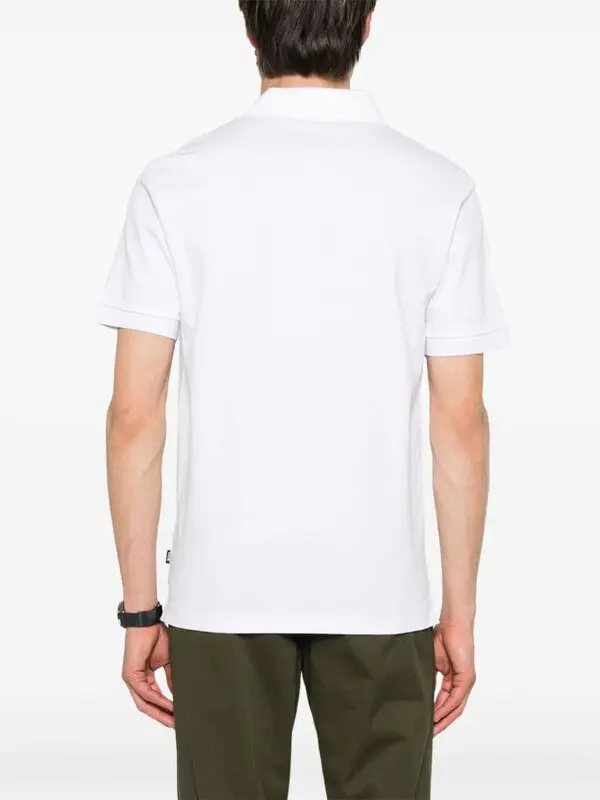 BOSS Appliqué-logo Polo Shirt - White