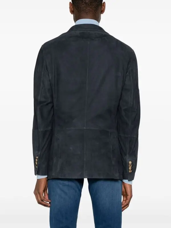 Brunello Cucinelli Single-breasted Suede Blazer