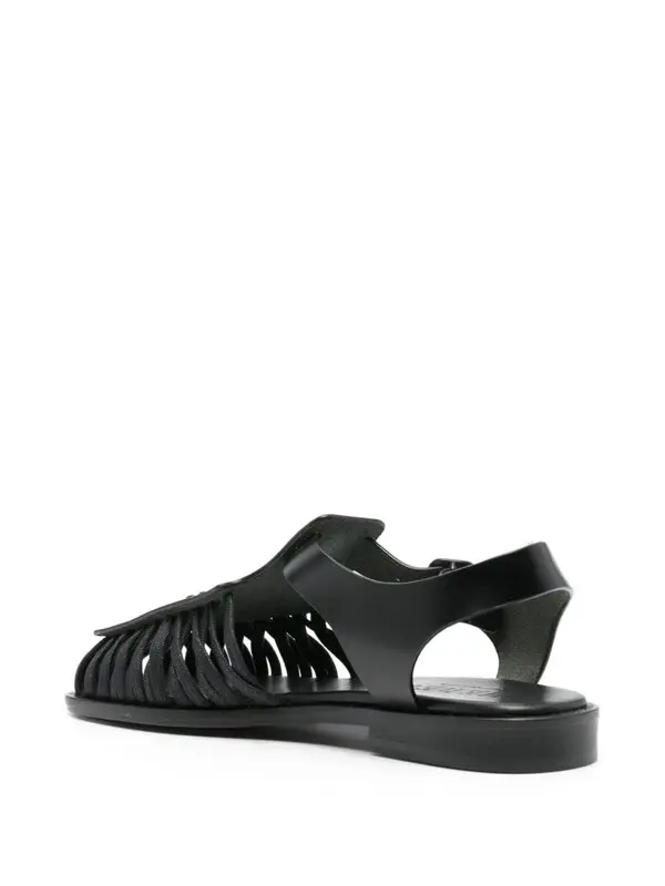 Hereu Alaro Leather Sandals - Black