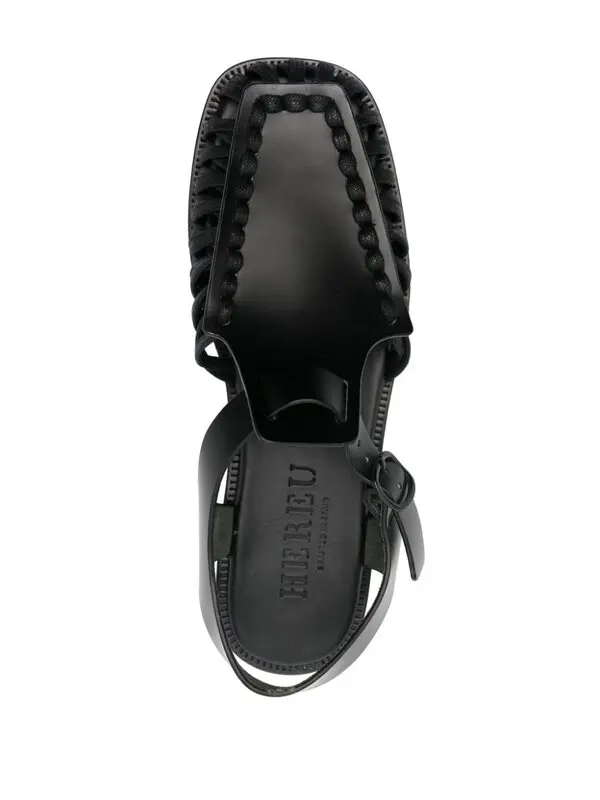 Hereu Alaro Leather Sandals - Black