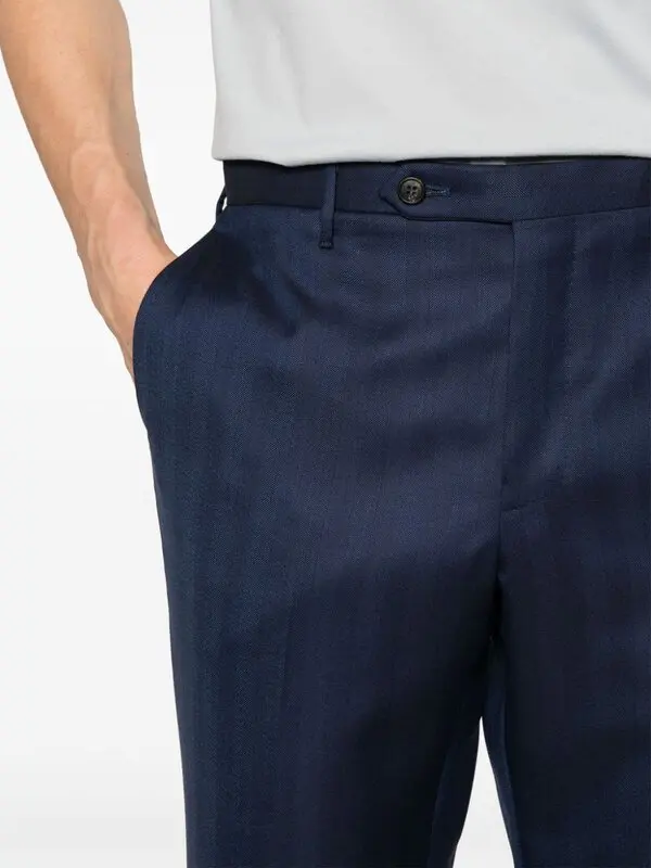 ROTA Herringbone Wool Trousers