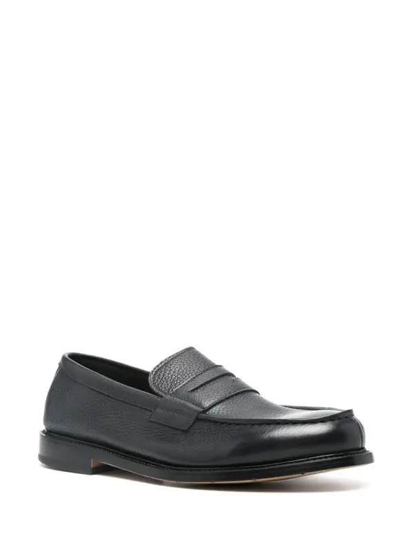 Premiata Penny-slot Leather Loafers - Blue