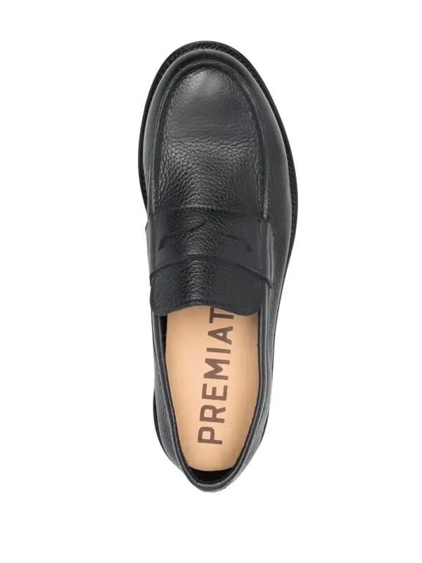 Premiata Penny-slot Leather Loafers - Blue