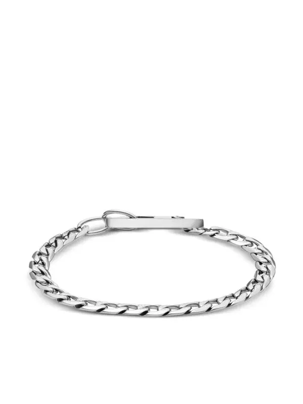 DIESEL® Logo-plaque Bracelet - Silver | Editorialist