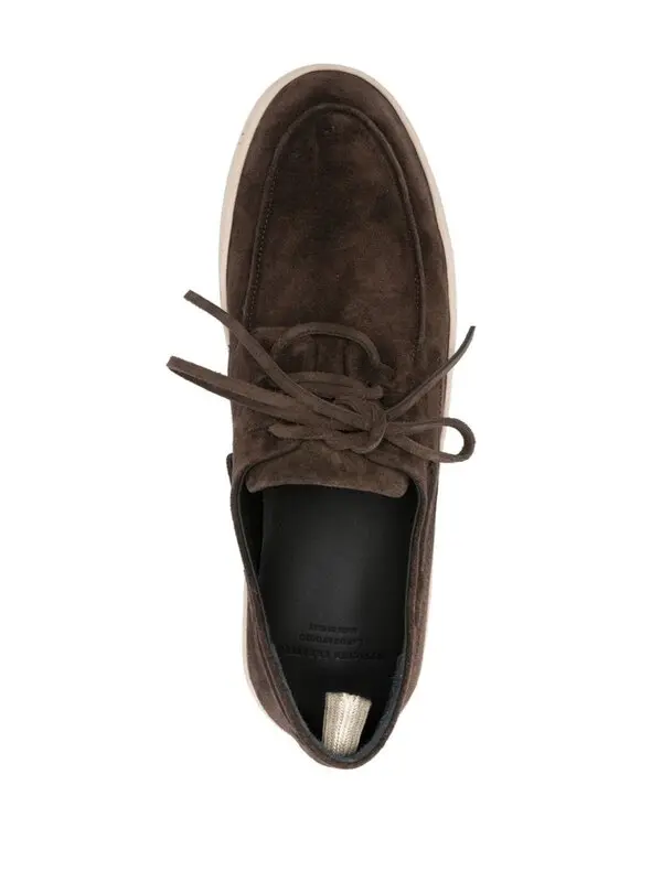 Officine Creative Suede Boat Shoes