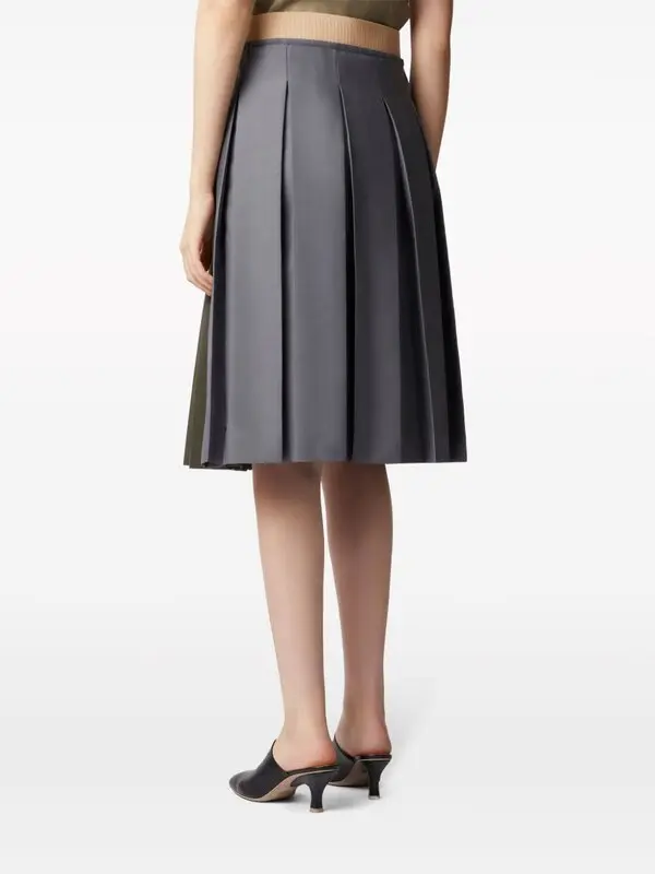 Two-tone Midi Skirt