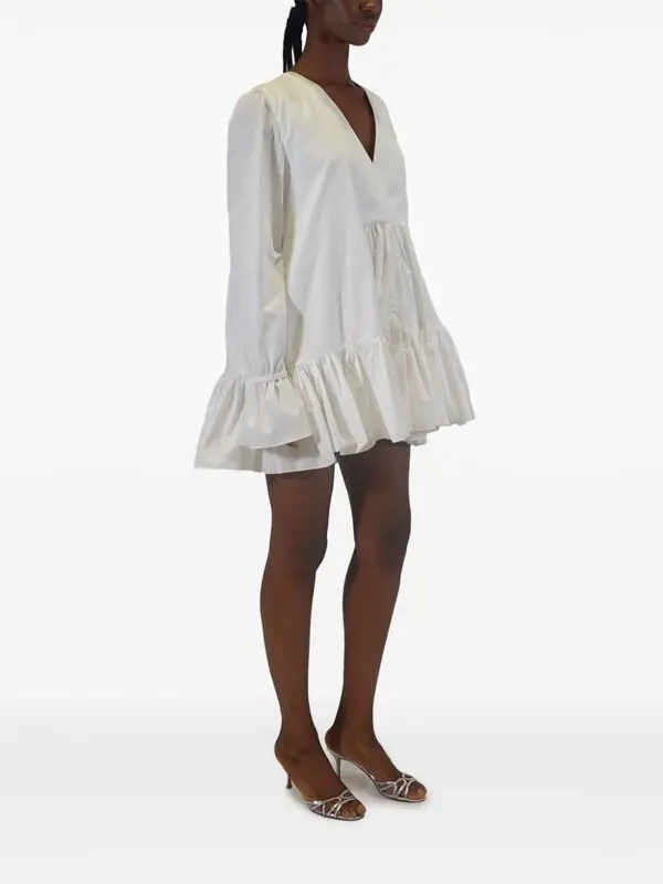 Azeeza Thistle Ruffle Poplin Minidress