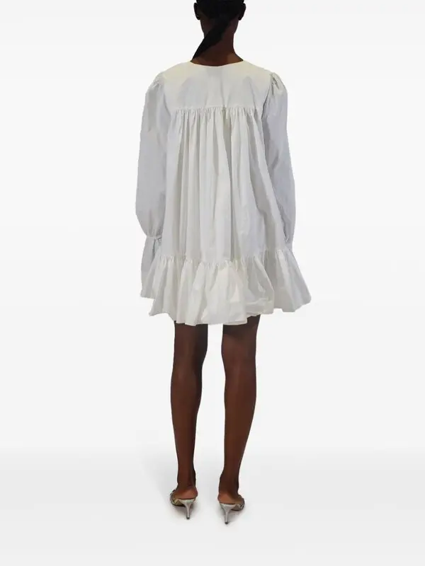 Azeeza Thistle Ruffle Poplin Minidress