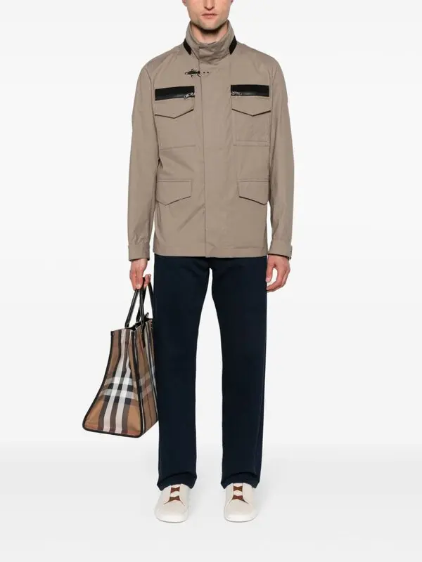 FAY Multi-pocket Field Jacket - Brown
