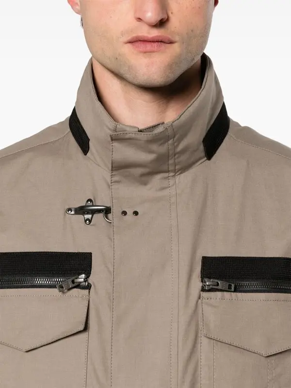 FAY Multi-pocket Field Jacket - Brown