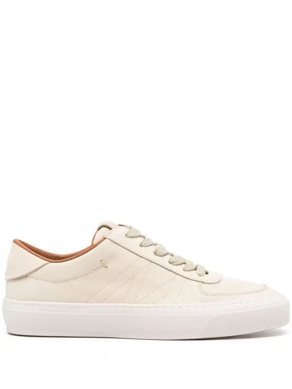 Moncler Monclub Leather Sneakers - Neutrals