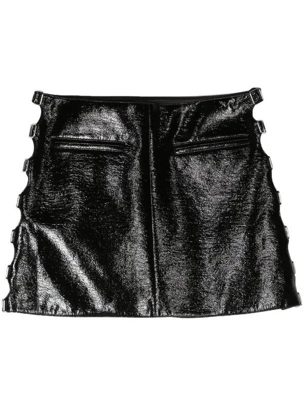 COURREGES Multi Sangle Trapeze Miniskirt