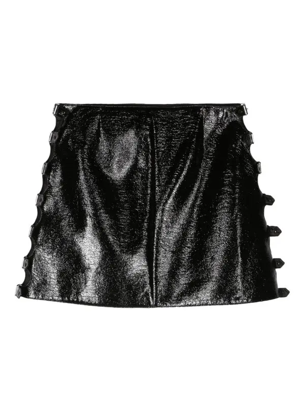 COURREGES Multi Sangle Trapeze Miniskirt