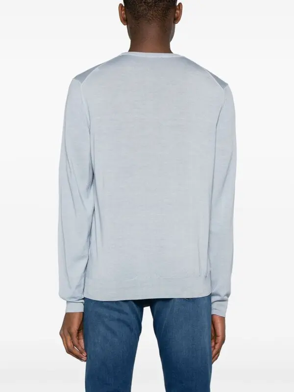 DRUMOHR Crew-neck Merino Jumper - Blue