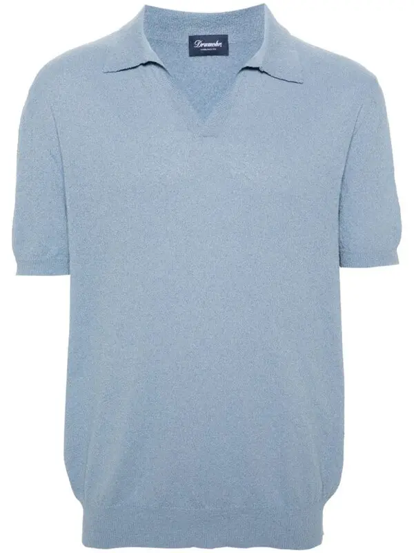 DRUMOHR Split-neck Polo Shirt