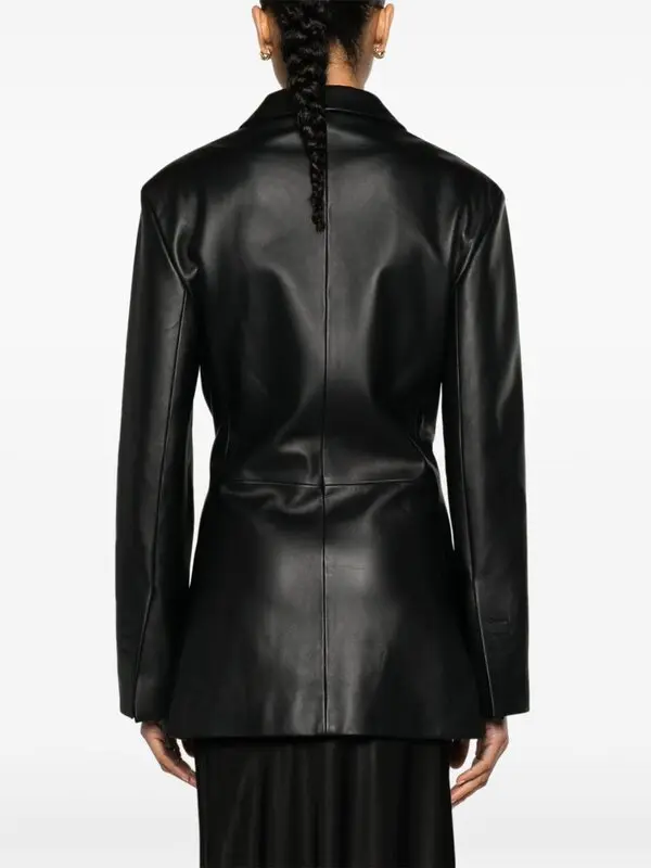 Jacquemus La Veste Tibau Leather Blazer