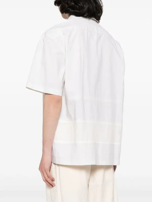 CRAIG GREEN Panelled Cotton Short-sleeve Shirt - Neutrals