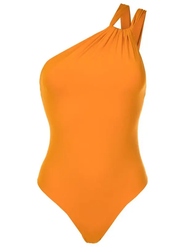 CLUBE BOSSA Draper One-shoulder Swimsuit - Orange