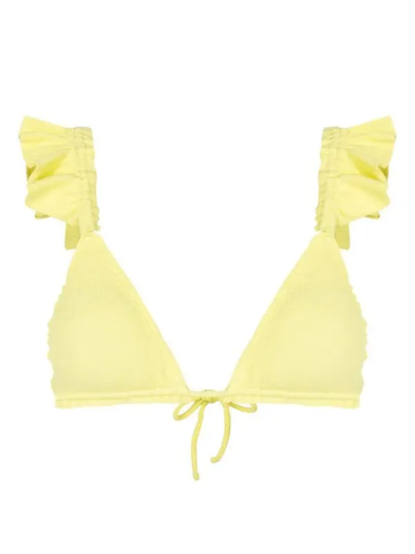 CLUBE BOSSA Laven Ruffled Bikini Top - Yellow