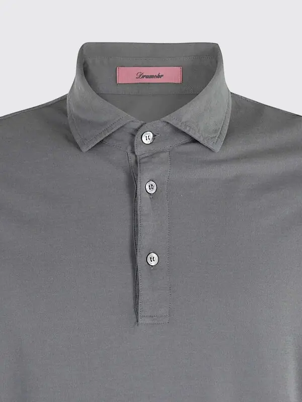 DRUMOHR Polo Shirt - Smoke Grey