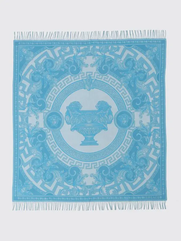 Versace Bedcovers And Blankets Lifestyle - Gnawed Blue