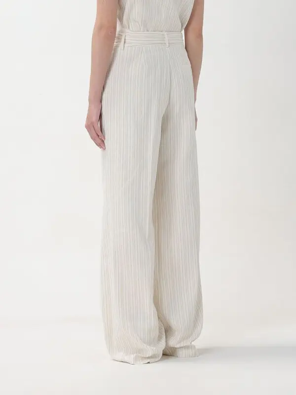 Liu Jo Striped Wide-leg Trousers - White