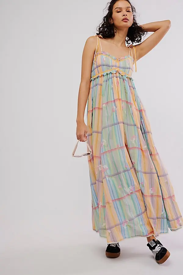 maxi pregnant women dress Long Sleeve Empire Waist Maxi Dress