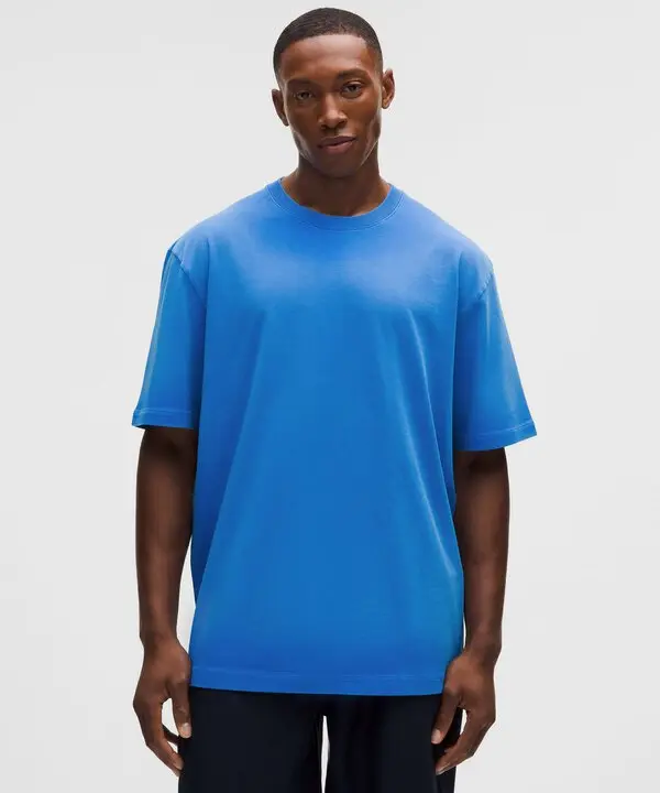 Lululemon Heavyweight Cotton Jersey T-shirt - Fade Dye Cornflower