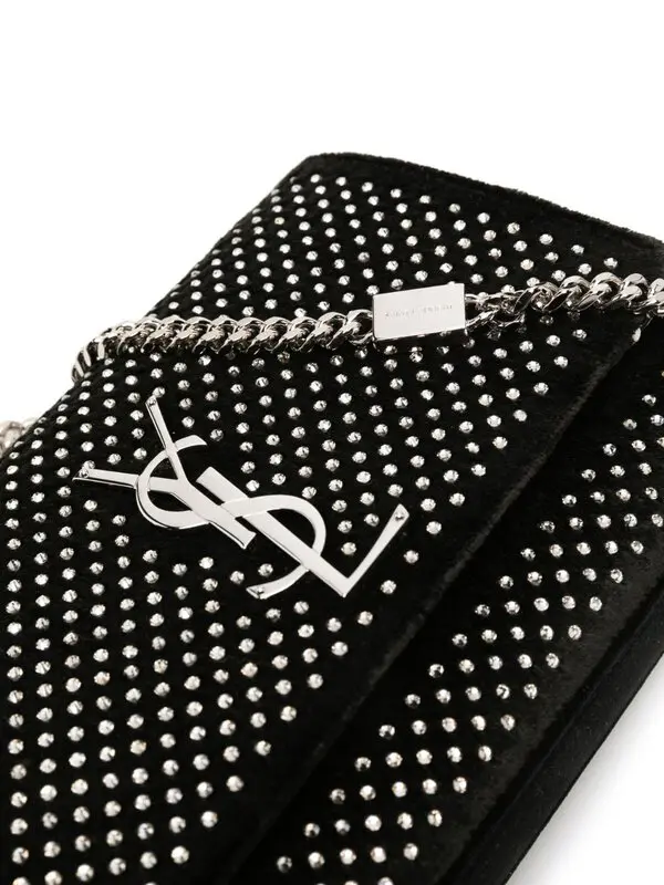 Saint Laurent Small Kate Crystal-embellished Shoulder Bag
