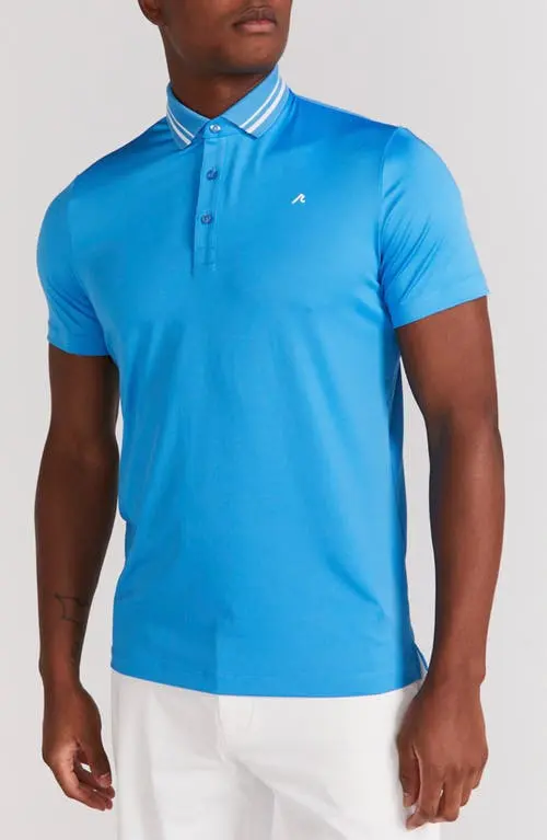REDVANLY Cadman Performance Golf Polo - Malibu Blue