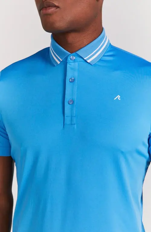 REDVANLY Cadman Performance Golf Polo - Malibu Blue